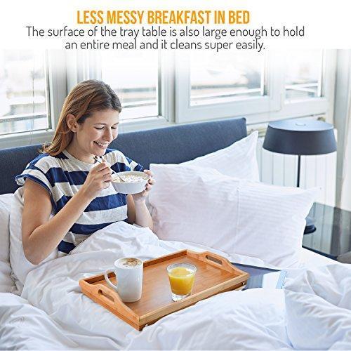 Bed Lap Trays for Eating - Dinner Trays for Lap - Breakfast in Bed Tra ...