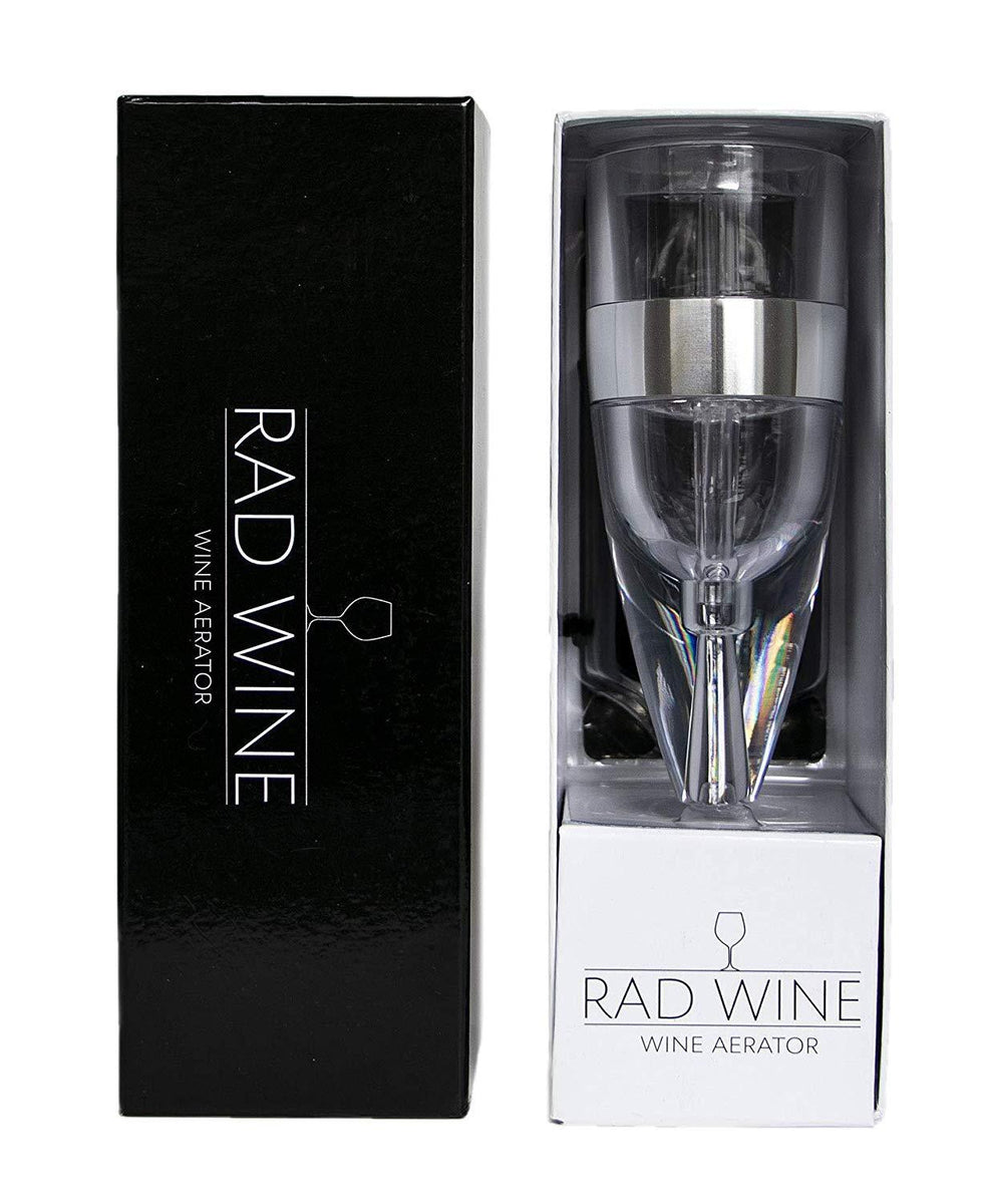 RAD WINE Aerator Decanter Pourer with No Drip Stand and Gift Box and P ...
